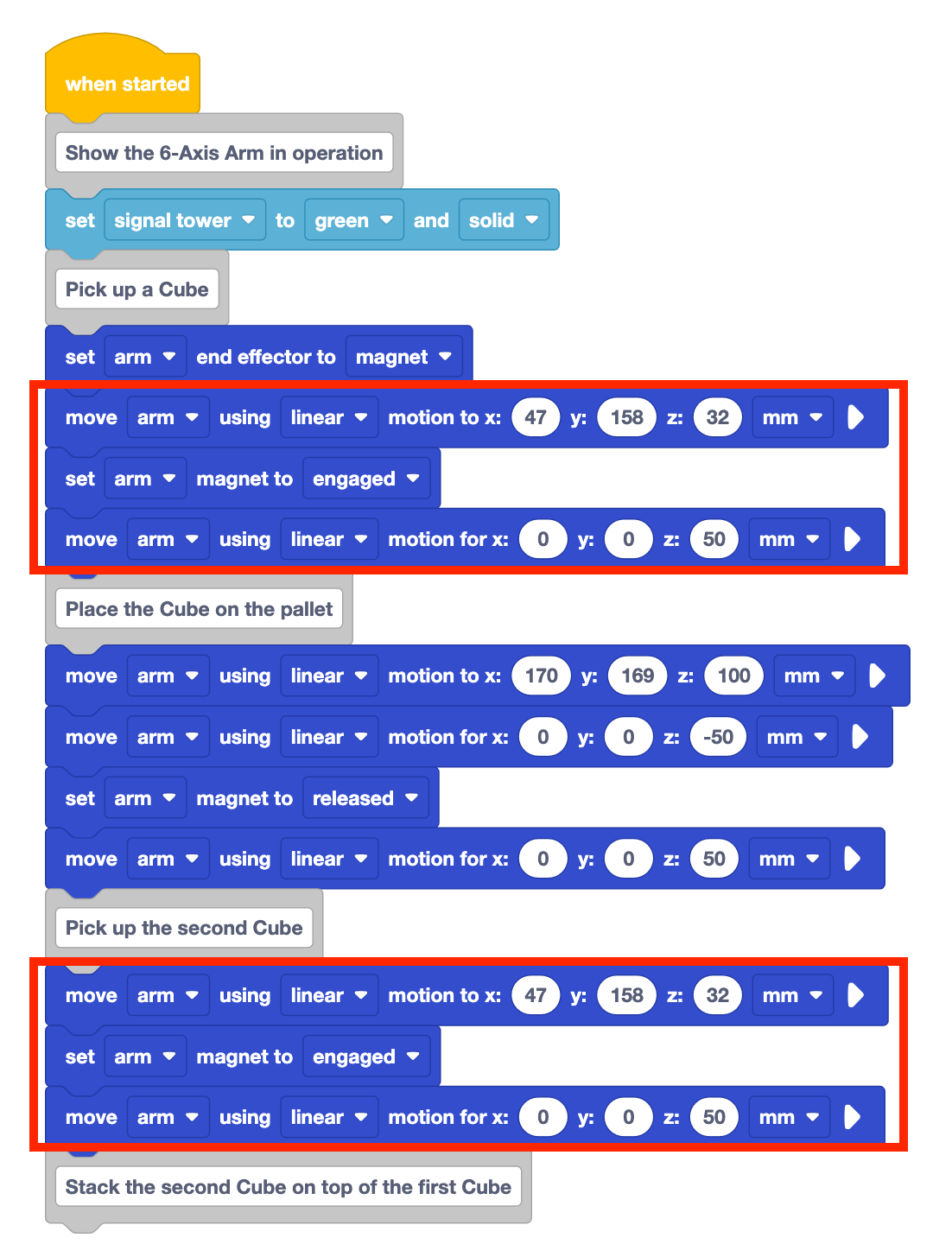 Unit 8 - Stacking Objects - Lesson 2: Stacking Cubes | VEX Education