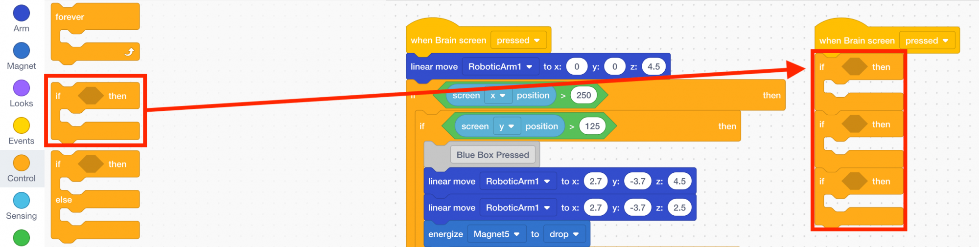 VEX AMCDemo - Transporting Objects - Lab 2 - Restructure the Sensor Disk Project