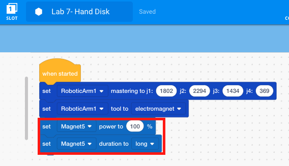 Vex Workcellv1 Dropping Off Objects Lab 7 Arm Ui Panel Project