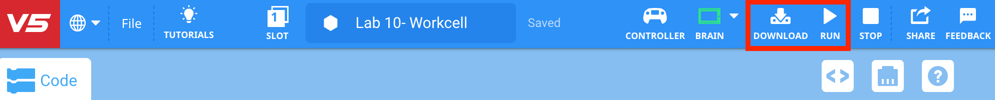 VEX Workcellv1 - Conveyor Systems and Sensors - Lab 10 - Reading Sensor Values